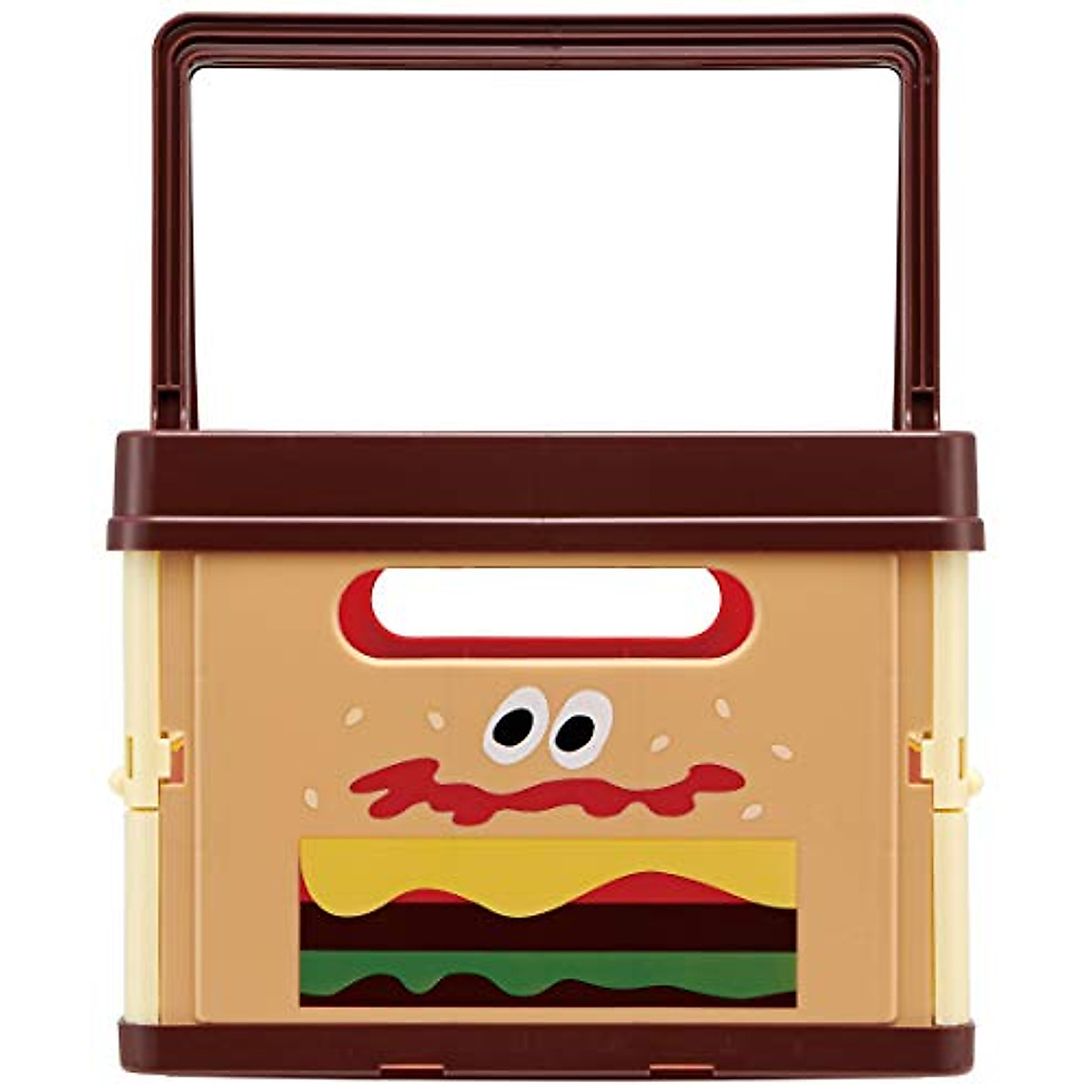 Skater BWOT13 Storage Box, Foldable, Storage Case, Basket, Burger Conx, Mix, 7.1 x 9.8 x 7.7 inches (38 x 25 x 19.5 cm)