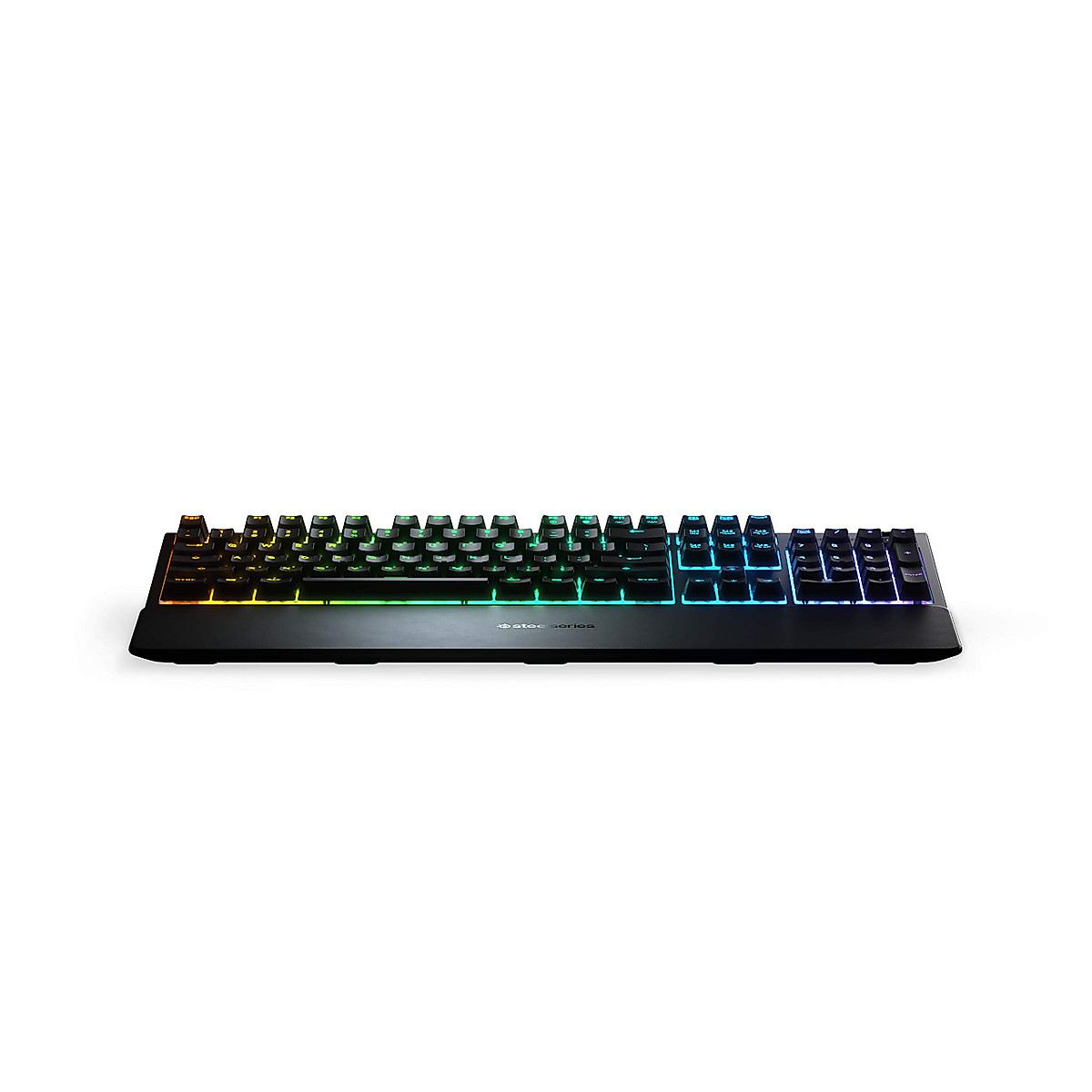 SteelSeries Apex 3 RGB Gaming Keyboard – 10-Zone RGB Illumination – IP32 Water Resistant – Premium Magnetic Wrist Rest (Whisper Quiet Gaming Switch) - BR (Brazilian Portuguese)