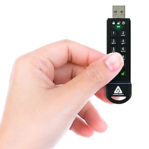 Apricorn 120GB Aegis Secure Key FIPS 140-2 Level 3 Validated 256-bit Encryption USB 3.0 Flash Drive (ASK3-120GB)