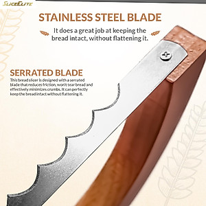 SliceElite Bread Bow Knife, Precision Bread Cutter for Homemade Bread, Efficient Slicer for Sourdough & Other Homemade Bread, This Cutter is Perfect for Your Bread Slicing Needs & Beautiful Slices.