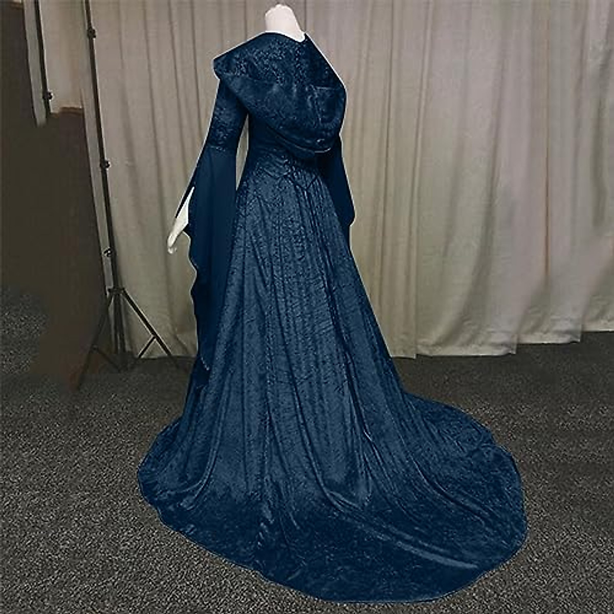 Mystery Box Medieval Costume Women Medieval Dress Vampire Dress Victorian Costumes for Women Witch Costume Amazon Gift Cards Blue