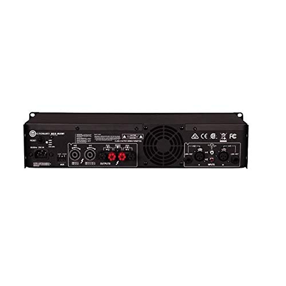 Crown Two-Channel, 525W @ 4Ω Power Amplifier, Black with Gold, 525-Watts (XLS1502)