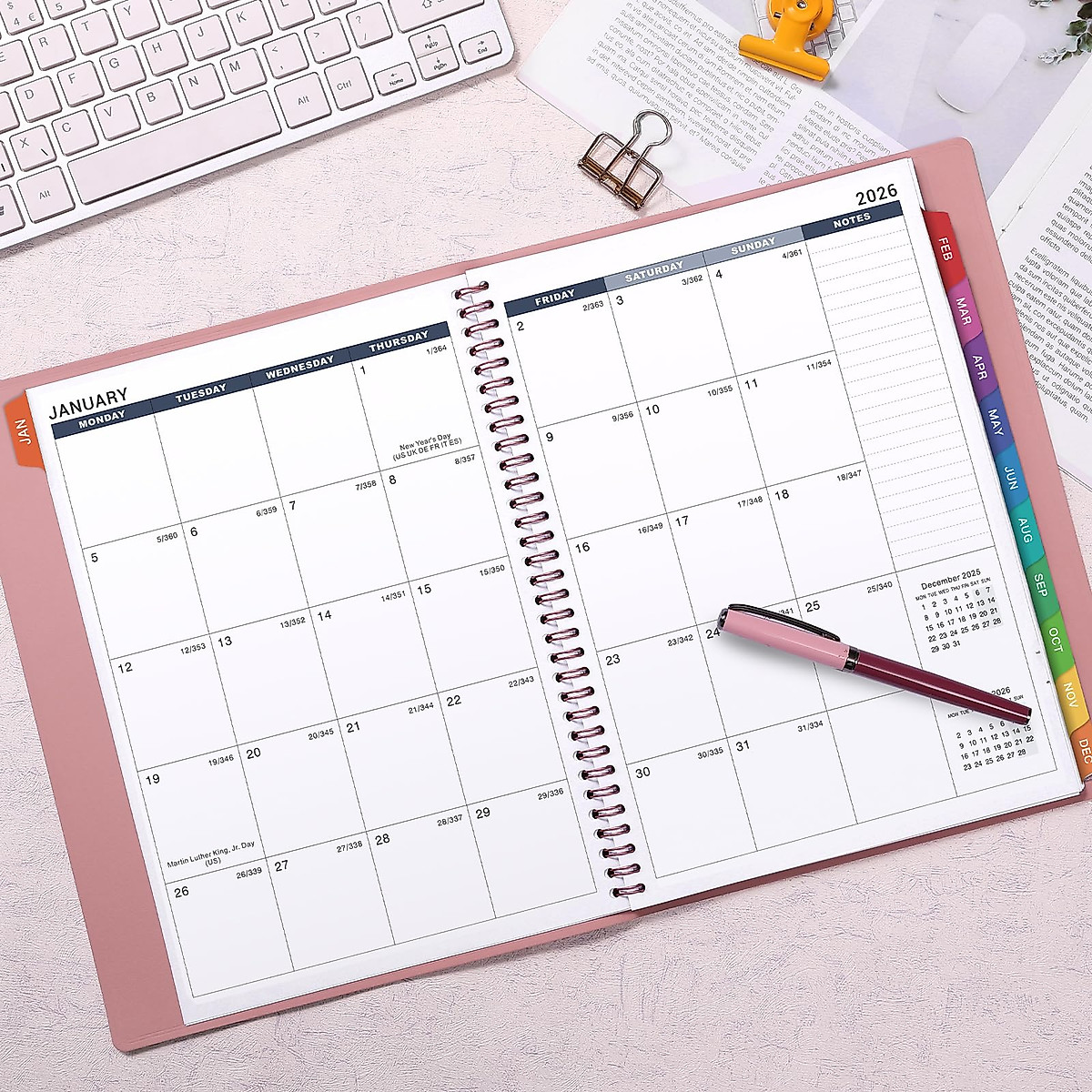 2023 Weekly Appointment Book - Daily Hourly Planner 2023, January 2023- December 2023, 8.4" x 10.6", 15-Minute Interval, Flexible Soft Cover, Twin-Wire Binding, Perfect for Your Life