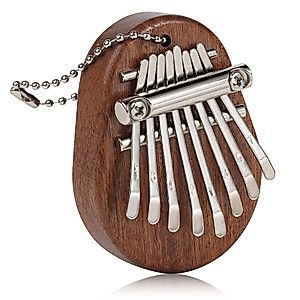 MOTZU Mini Kalimba, 8 Keys Finger Thumb Piano, Portable Mbira Solid Wood Finger Piano, Special Musical Instrument Gift for Kids, Adults, and Beginners