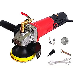 Ganggend Wet Polisher with 4'' Diamond Polishing Pad Tools Kit, Variable Speeds, 860W/110V Wet Buffer, Low-noise Buffing Machine for Concrete / Stone Countertop, Floor Surface, Marble, Ceramic Tile