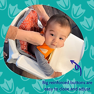 Silly Goose Set of 2 Silicone Animal Baby Bibs for Babies and Toddlers, Waterproof, Adjustable, Soft, Extra Wide Food Catcher Pocket (2PK Penguin+Fox)