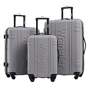 Wrangler Astral Travel Luggage, Sharkskin, 3 Piece Set