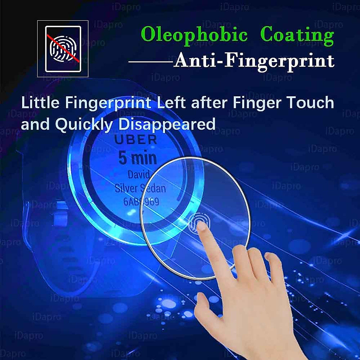 iDaPro Screen Protector for HUAWEI GT 2 pro Watch [4 Pack] GT2 pro Tempered Glass Anti-Scratch Bubble-Free Easy Installation