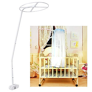 DERCLIVE Mosquito Net Stand Holder Set Adjustable Clip-On Crib Canopy Holder Rack Mosquito Net Accessories