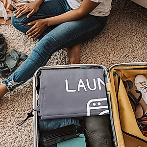 Laundry Bag with Strap, Laundry Bags Extra Large Heavy Duty, Travel Laundry Bags for Dirty Clothes, Dirty Laundry Travel Bag, Canvas Laundry Bag, Easy Fit a Laundry Hamper or Basket…