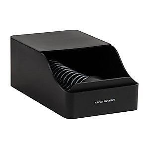 Mind Reader Coffee Sleeve Storage Dispenser Organizer, Black 6 X 9.57 X 3.78