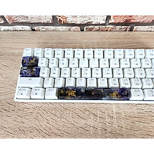 Custom Artisan Purple Galaxy Spacebar Keycap 6.25U (OEM) for RGB Cherry MX Gaming Mechanical Keyboards