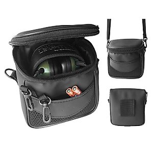 FitSand Soft Bag Compatible for Howard Leight Impact Sport OD Electric Earmuff, Includes Accessories - Safety Ear Muffs Bag Case