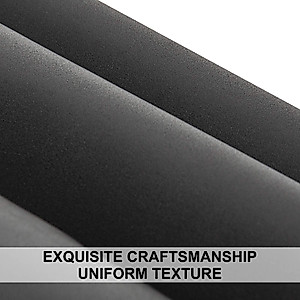 PU Fabric Material 1 Yard 54" x 36" Faux Synthetic Leather Sheets 1.2mm Thick Perfect for Upholstery, DIY Crafts, Hat Making, Hair Crafts Making, Sewing, Shoe Making (Black)