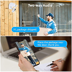 LaView Floodlight Camera with 2600 Lumen LEDs,Security Camera Outdoor 1080P,WiFi Security Cameras Waterproof, Motion Detection, Night Vision, Two-Way Audio and Siren, USA Cloud Service