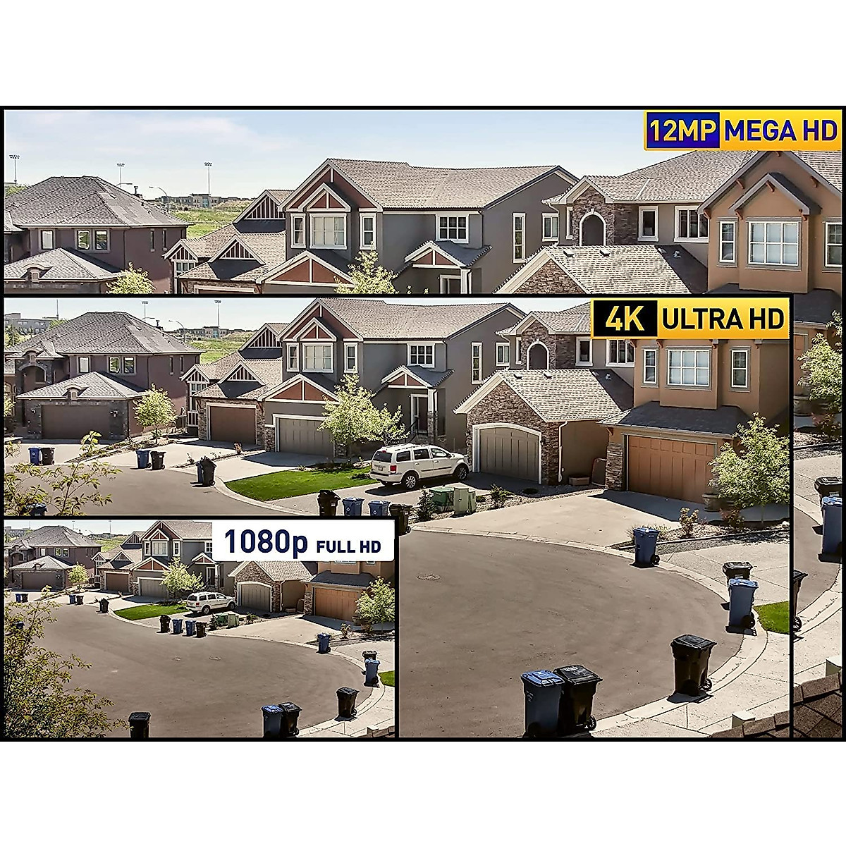 Swann Home DVR Security Camera System with 2TB HDD, 16 Channel 8 Camera, 4K Ultra HD Video, Indoor or Outdoor Wired Surveillance CCTV, Color Night Vision, Heat Motion Detection, LED Lights, 1655808