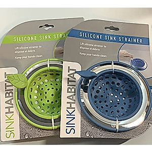 Sink Habitat Silicone Sink Strainer (1 Piece), Blue Bird