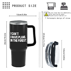 I Can't I Have Plans In A Tree Stand Deer Hunting Joke Tumblers Insulated For Dad