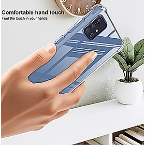 [Road Left] Crystal Clear Case for Galaxy A71 5G,Air-Bag Shockproof Protective Phone Case,Ultra Slim Flexible Soft TPU Cover for Samsung Galaxy A71 5G