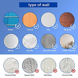 8Pcs Shower Curtain Clips Shower Windproof Splash Guard Clear Self Adhesive Windproof Splash Clips Bathroom Curtain Weight Clip for Home