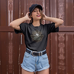 Mens Womens Tshirt Vespa - in Tutto Il Mondo (Gold) Shirts for Men Women Graphic Dad Funny