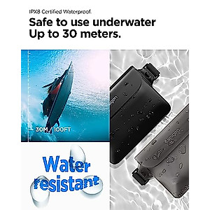 Spigen AquaShield Waterproof Pouch A620 (Pack of 2) - Black, Clear