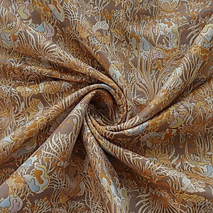 XMTXZYM 2 Meter Yarn Dyed Jacquard Fabric Retro Dress Clothing Decorative Sewing Fabric