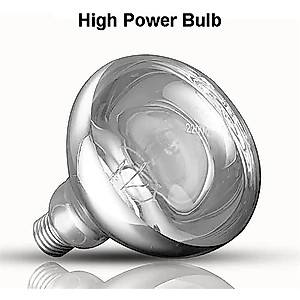 LINKANRUO Food Warmer Lamp,Commercial Food Heat Lamp with Bulbs 275W Food Buffet Warming Light for Pizza Chicken Fries Lamps(Single Bulb)