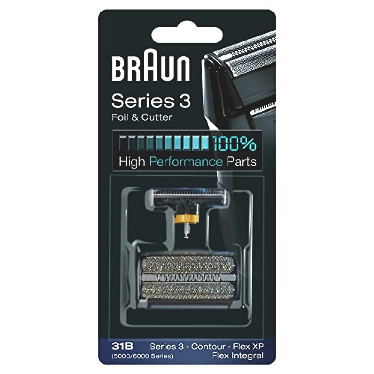 Braun 31B Replacement Foil and Cutter Cassette Multi Black BLS Combi Pack