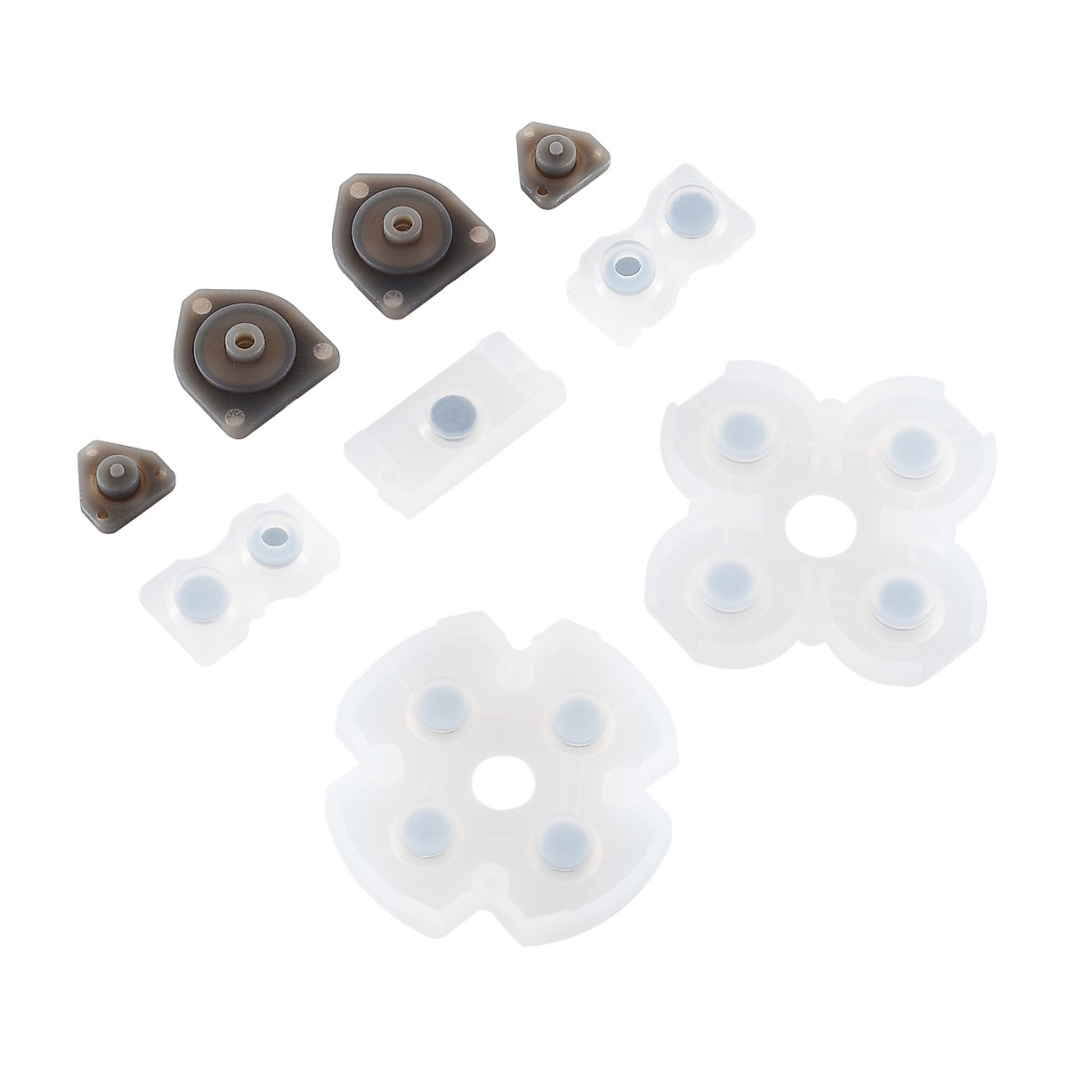 eXtremeRate 9 in 1 Replace Repair Parts, Silicone Rubber Conductive Pad for ps4 Controller JDM-001/011