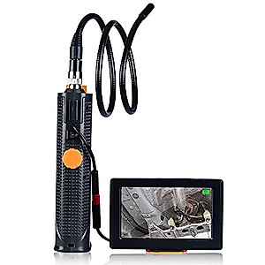 8mm Inspection Camera, 6.6ft/2m Semi-Rigid Cable, 720P Sewer Camera, 4.3inch Screen, LED Flashlight, 2200mAh 3 Hours Battery Life