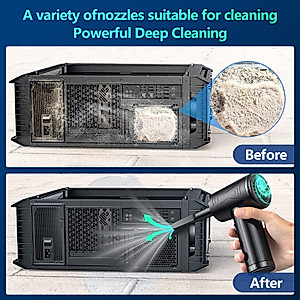 Compressed-air-duster-Keyboard-cleaner-20W RPM Electric air dusters-Replace air can-no Canned air Duster-pc Cleaning-air Blower-Cordless air Duster for Computers-Compressed air 7600mAh