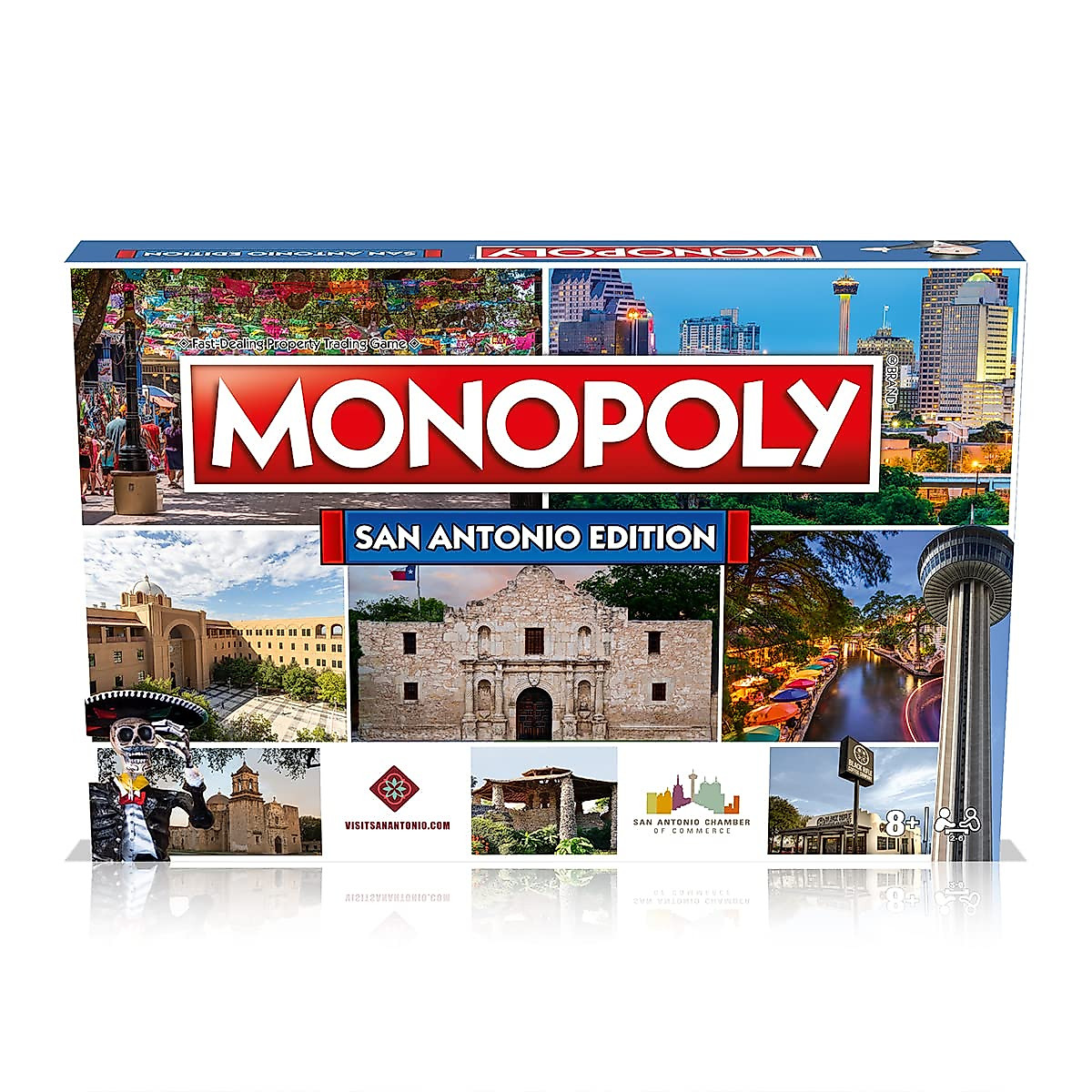 Monopoly Board Game San Antonio Edition: 2-6 Players Family Board Games for Kids and Adults, Board Games for Kids 8 and up, for Kids and Adults, Ideal for Game Night