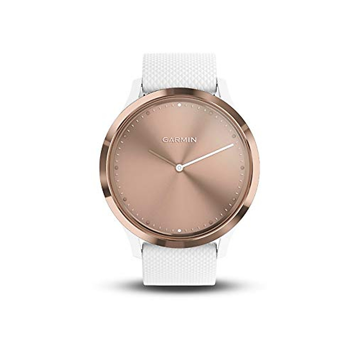 Garmin vívomove HR, Hybrid Smartwatch for Men and Women, White/Rose Gold (Renewed)