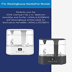 Westinghouse Humidifier Replacement Filter - Set of 4 Ceramic Ball Filters with Honeycomb Filtertrap System and Soft and Healthy Mist - Maintains Clean and Breathable Air