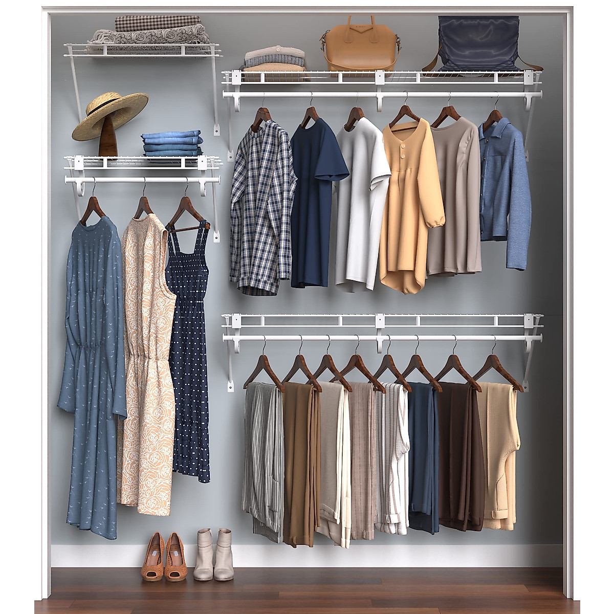 ClosetMaid 5655 Hang Rod Support Conversion Bracket, White