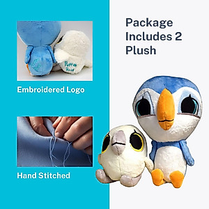 PUFFIN ROCK Oona & Baba Plush 2 Character Set | Oona Approximately 32cm | Baba Approximately 20 cm