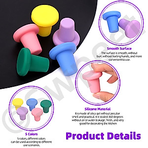 Swpeet 13Pcs 3 Styles Silicone Wine Stoppers Assortment Kit, Airtight seal on Wine Bottles Reusable Beer Bottle Stopper Beer Glass Bottle Sealer Stoppers Beer Champagne Wine Storage Keep Fresh Tools