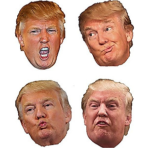 MAGNET 4 Pack Magnets Trump MAGA GOP 2020 Heads Magnet Decal Fridge Metal Magnet Window Vinyl 5"