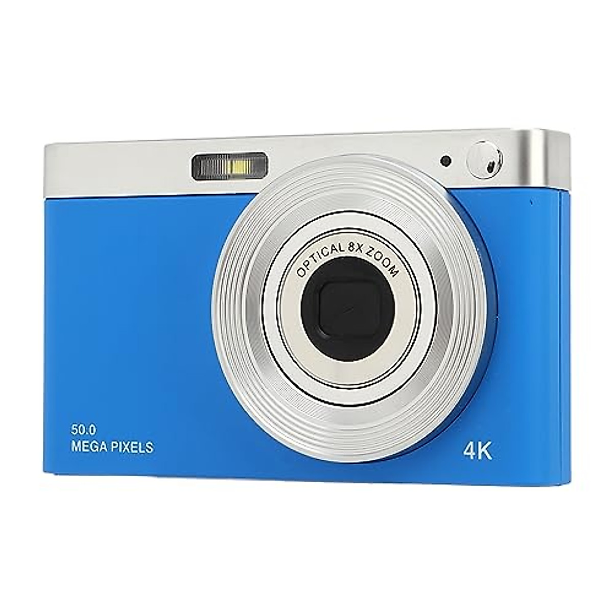 4K Digital Camera, 4K Lightweight Ultra HD Digital Camera, Portable Retro Camera Compact vlog Beauty Filter Camera, for Travel Vlogging (Blue)