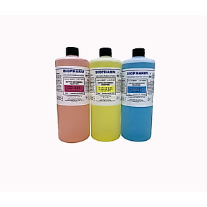 pH Buffer Calibration Solution 3-Pack | 1 Quart (950 mL) Bottle Each | pH 4.00, pH 7.00 & pH 10.00 | NIST Traceable Reference Standards for All pH Meters