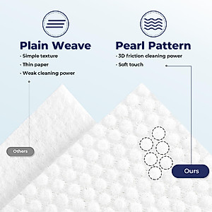 punerux Dog Wipes for Paws and Butt Ears Eyes Body, Plant-Based Hypoallergenic Pet Wipes for Dogs, Dog Wipes Cleaning Deodorizing in Extra Large Thickness and Size 8" x 11", Fragrance-Free, 4 Pack