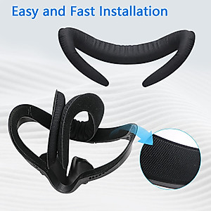 Compatible with Oculus Quest 2 Face Bracket Replacement,VR Breathable Foam Face Pad Protective for Meta Quest 2,Comfortable Face Cover Cushion VR Accessories