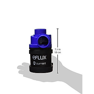 Current USA eFlux DC Flow Pump with Flow Control 1900 GPH | Ultra Quiet, Submerisble or External Installation | Safe for Saltwater & Freshwater Systems, Model Number: 6010