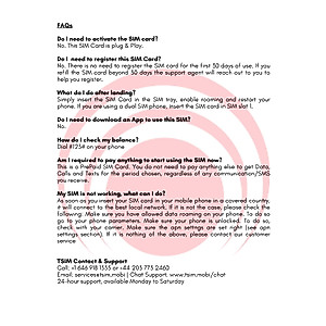 TSIM Europe Data SIM Card | 5G Prepaid | 50+ Destinations | Austria, Belgium, France, Germany, Italy, Spain, Switzerland, Sweden, UK (3GB / 7days)