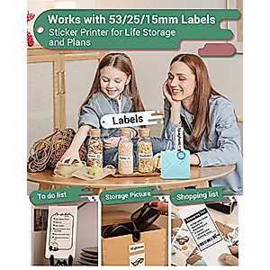 Phomemo M02S Pocket Printer- 300 dpi HD Bluetooth Thermal Photo Printer Compatible with iOS and Android, Black and White Image for Photo Printing, Plan Journal, Organization, Art Creation, Gift, Cyan