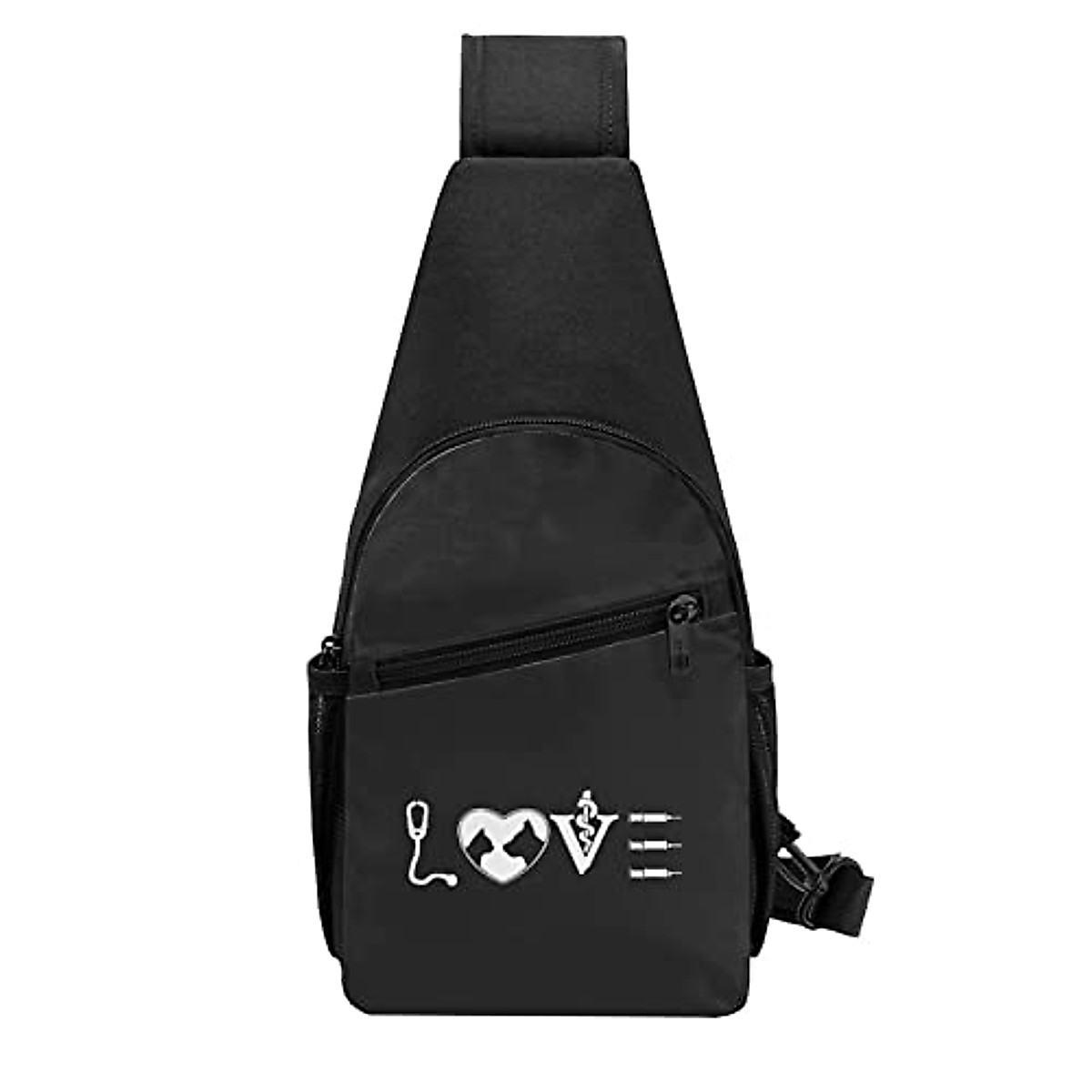 Love Vet Tech Unisex Chest Bag Lightweight Crossbody Shoulder Bag Travel Backpack
