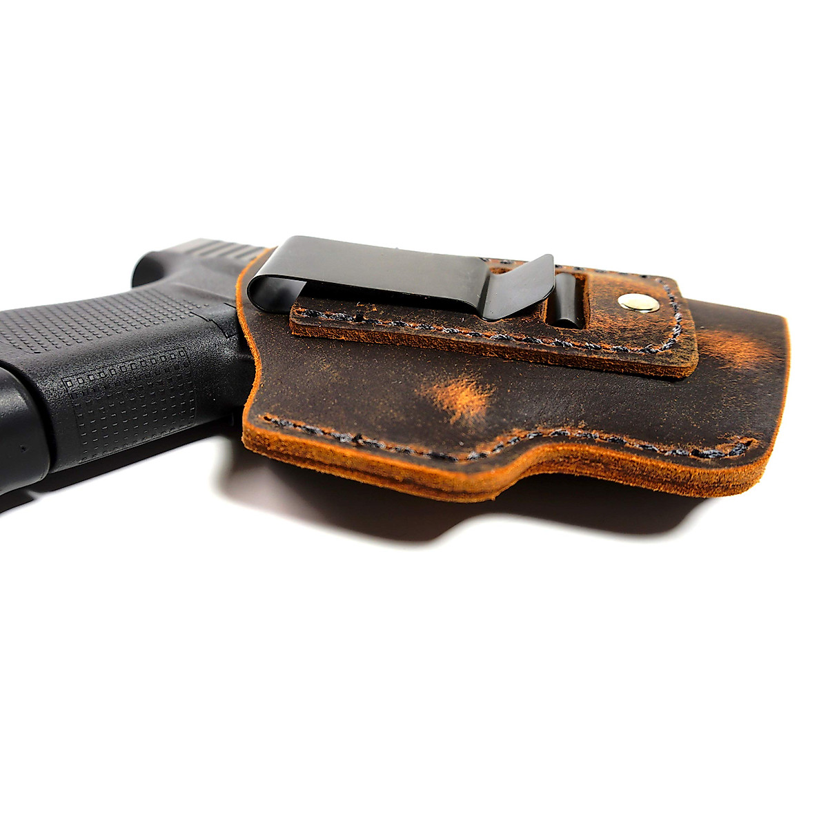 Muddy River Tactical Soft Leather Inside The Waistband Holster for a Glock 42 - IWB Concealed Carry Holster