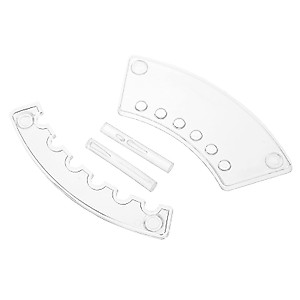 SOUJOY 8 Pack Acrylic Pen Display Stand, 6-Slot Pen Holder Rack, Eyebrow Pen Stand, Makeup Brush Rack Organizer for School Office Home Store