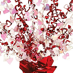Beistle Heart Gleam 'N Burst Centerpiece, 15-Inch, 1 Per Package